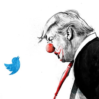 Twitter beef: Mini Mike vs. barking clown | Kornel Illustration ...